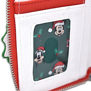 Loungefly GT Exclusive Disney Mickey & Friends Holiday Wreath Wallet