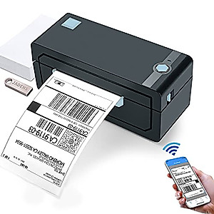 JADENS Bluetooth Label Printer & 1 Pack Thermal Labels
