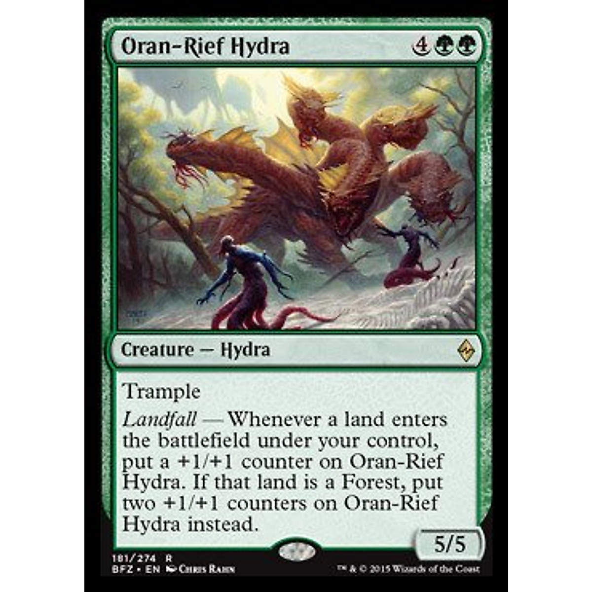 Magic The Gathering - Oran-Rief Hydra (181/274) - Battle for Zendikar