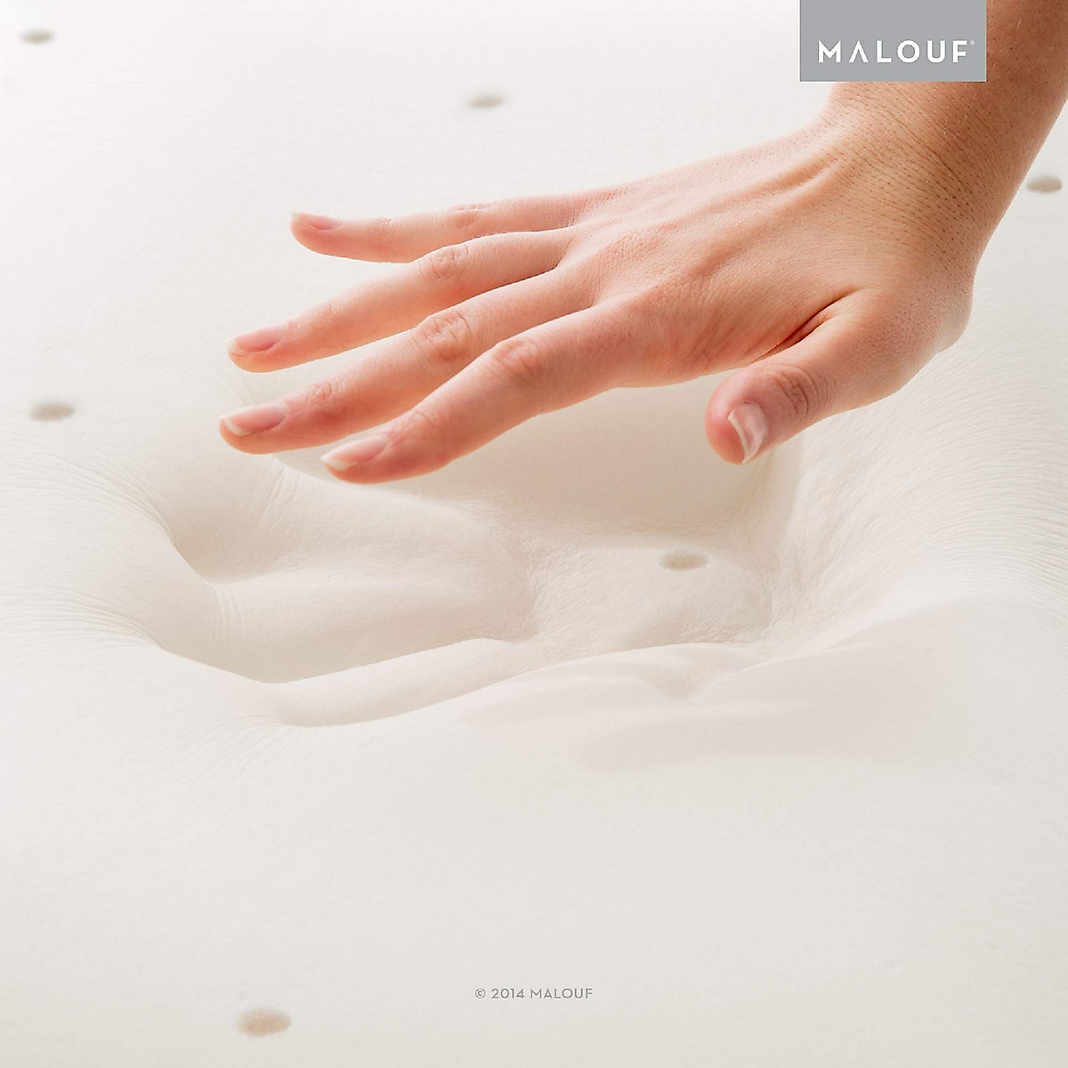 ISOLUS 2 Inch Ventilated Memory Foam Mattress Topper - 3 Year U.S. Warranty - Twin, White, IS20TT45MT