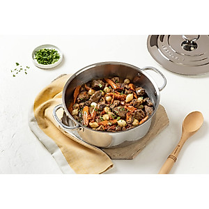 Le Creuset Tri-Ply Stainless Steel Rondeau Pan, 4.5 Quart