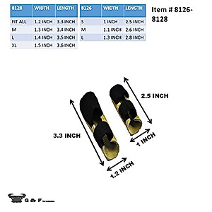 G & F 8126L Cowhide Leather Thumb Guard, Thumb Protection, Large, Finger Guard Sold Separately