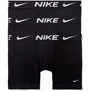 Nike Essential Micro Boxer Brief, Dri-FIT 3Pk, Black/Black/Black, Large