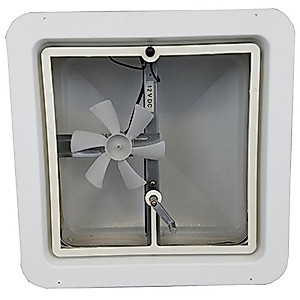 HENG'S 14" RV CAMPER TRAILER UNIVERSAL WHITE ROOF VENT 12V FAN 71112A