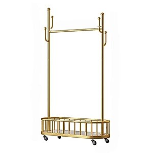 YASEZ Balcony Hanger Vertical Wheel Hanger Metal Corridor Accessories Furniture Floor-to-Ceiling Hanger (Color : D, Size : 100cm)