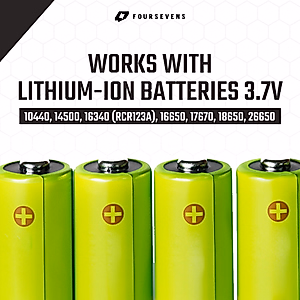 Foursevens USB Flex Charger, for Rechargeable Batteries & Flashlights, Ni-MH & Lithium-Ion Batteries, Portable USB Charger