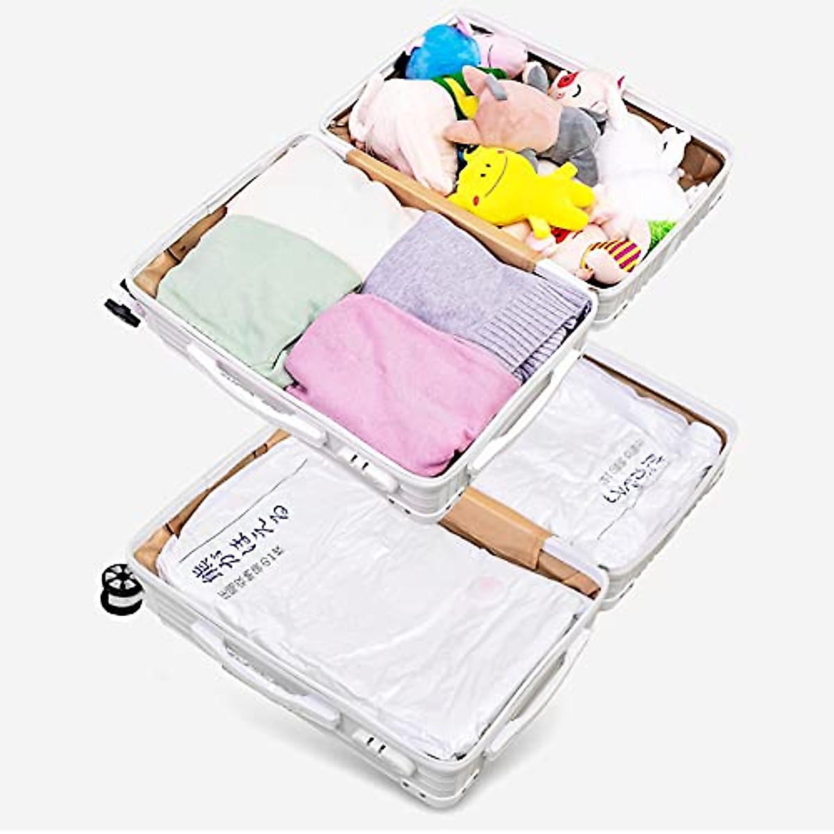 RNUQAW Vacuum Bag for Clothes Storage Bags Compressed Organizer Travel Space Saving Bag