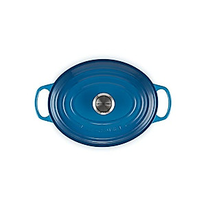 Le Creuset Enameled Dutch Oven Cast Iron Signature Oval Casserole, 29cm, 5 Qt, Marseille