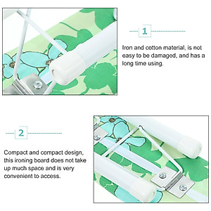 Homoyoyo Clothes Ironing Board Tabletop Ironing Board Portable Ironing Board Small Ironing Board Mini Ironing Board Compact Ironing Board Ironing Supply Travel Simple Ironing Table Fabric