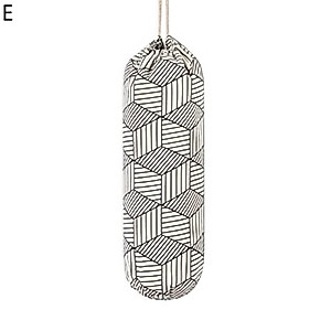 LUYANhapy9 Grocery Bags Holder Keep Tidy Fashion Wall Mount Plastic Bag Organizer with Hook Housewarming Gift E