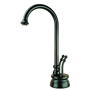 Westbrass D262HFP-12 Docalorah 10" 2-Handle Hot and Cold Water Dispenser Faucet with Instant Hot Water Tank System, Oil Rubbed Bronze