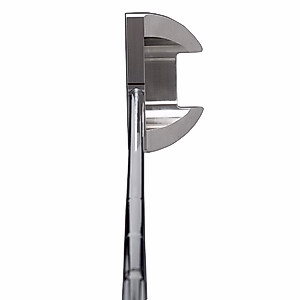 Bell III Upright Lie Half-Mallet 365 Golf Putter (79 Degree Lie) + Winn Dri-Tac Dark Gray Midsize Grip (Right, 37)