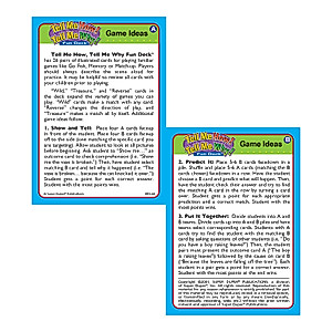 Tell Me How! Tell Me Why! Fun Deck Cards - Super Duper Educational Learning Toy for Kids