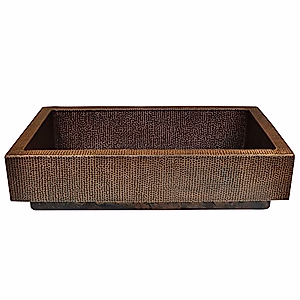 Copper Farmhouse Kitchen Sink Short Apron