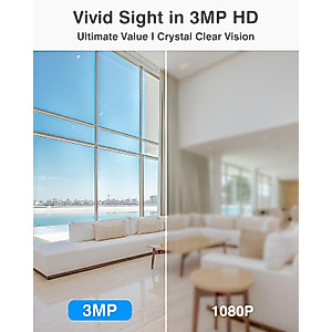 ANNKE Crater 2-2K WiFi Pan Tilt Smart Security Camera, Upgraded 3MP Baby/Pet Monitor, Indoor IP Camera 360-degree with Two-Way Audio, Human Motion Detection, Cloud & SD Card Storage, Works with Alexa