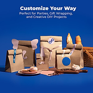 Fit Meal Prep 150 Pack 12 lb Brown Paper Lunch Bags, 13 x 7 x 4.5" Durable Paper Bags Bulk for Packing, Delivery, Take Out, Grocery, Retail Shopping, Premium Kraft Paper Sack for Snacks, Bakery