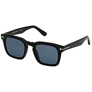 Tom Ford - FT0751 Shiny Black Square Men Sunglasses - 50mm