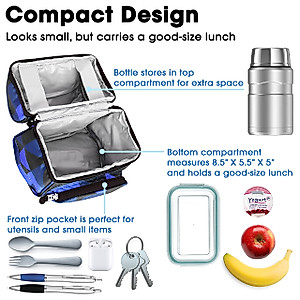 J World New York Corey Lunch Bag, Block Navy, One Size