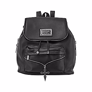 Killstar Cross My Heart Goth Punk Emo Zip Detail Handbag Backpack
