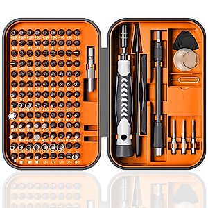 YAOASEN Precision Screwdriver Set, 132 in 1 Small Screwdriver Set with 120 Bits, Tri-Wing, Hex, Torx, for Electronics Item, Craftsman, MacBook, Phone, PS4, Game Console, Watch, Eyeglasses, Xbox, DIY