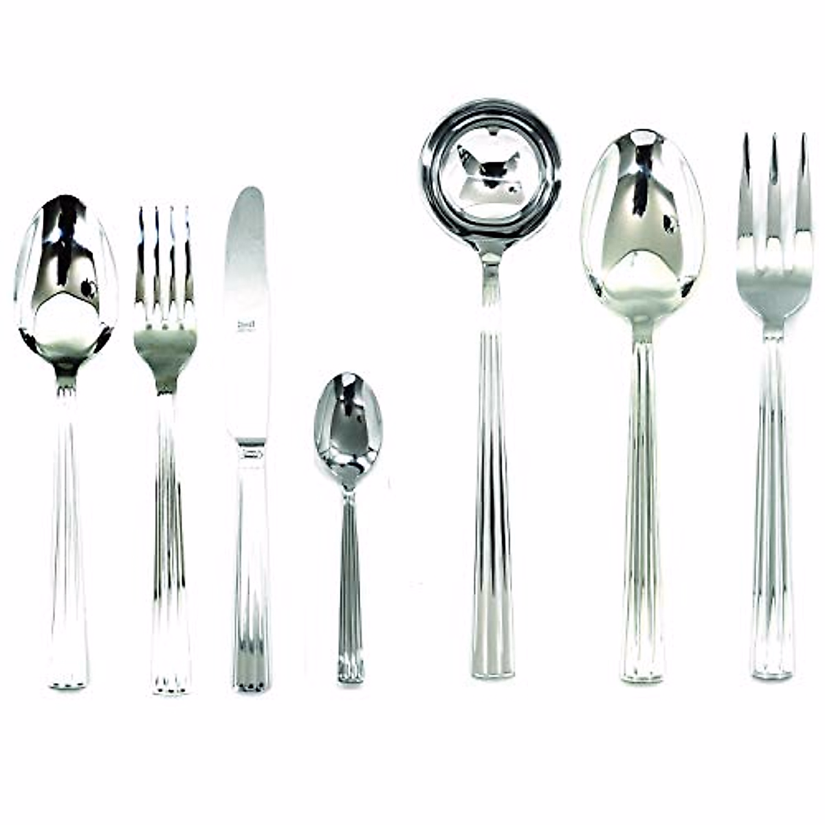 MEPRA 101922051 Sole 51-Piece Durable 18/10 Stainless Steel European Style Flatware Cutlery Set for Fine Dining, Dishwasher Safe, Service for 12