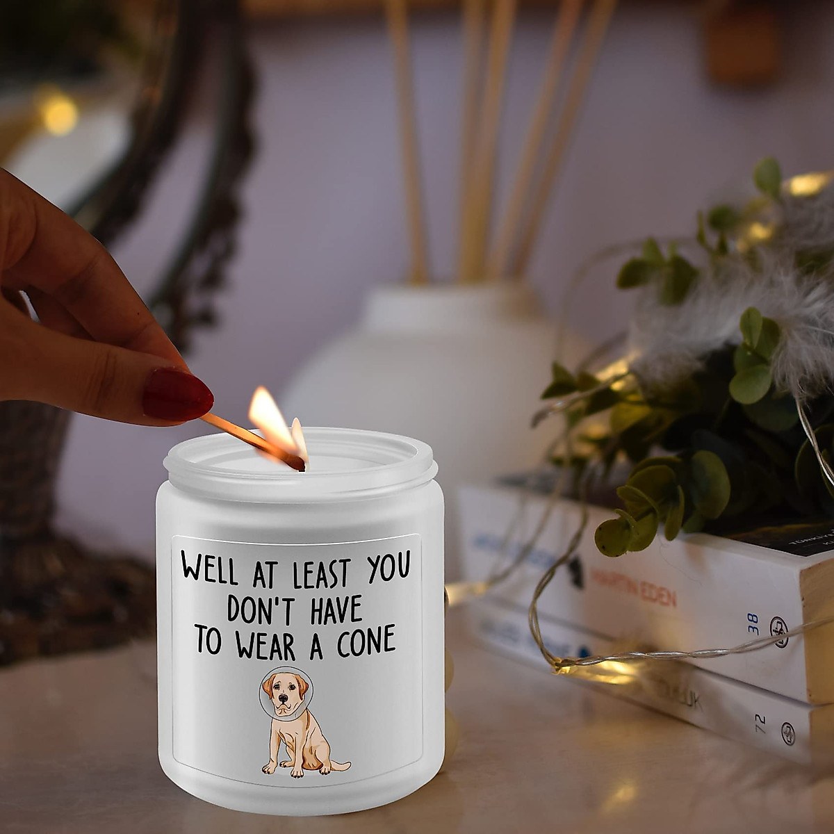 Funny Get Well Soon Gifts: After Surgery Recovery Encouragement Gift for Friends Female Humor Sympathy Candle Gifts for Men Feel Better for Sick Women
