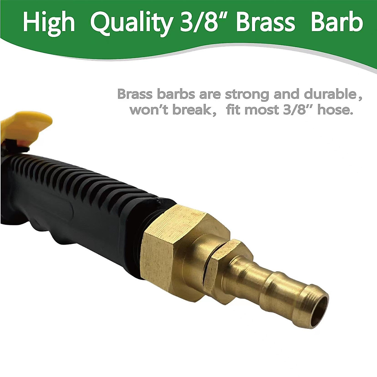 Replacement Sprayer Wand,3/8" Brass Barb Stainless Steel Sprayer Wand, 24 Inches Universal Sprayer Wand (3/8" Hose Barb Sprayer Wand)