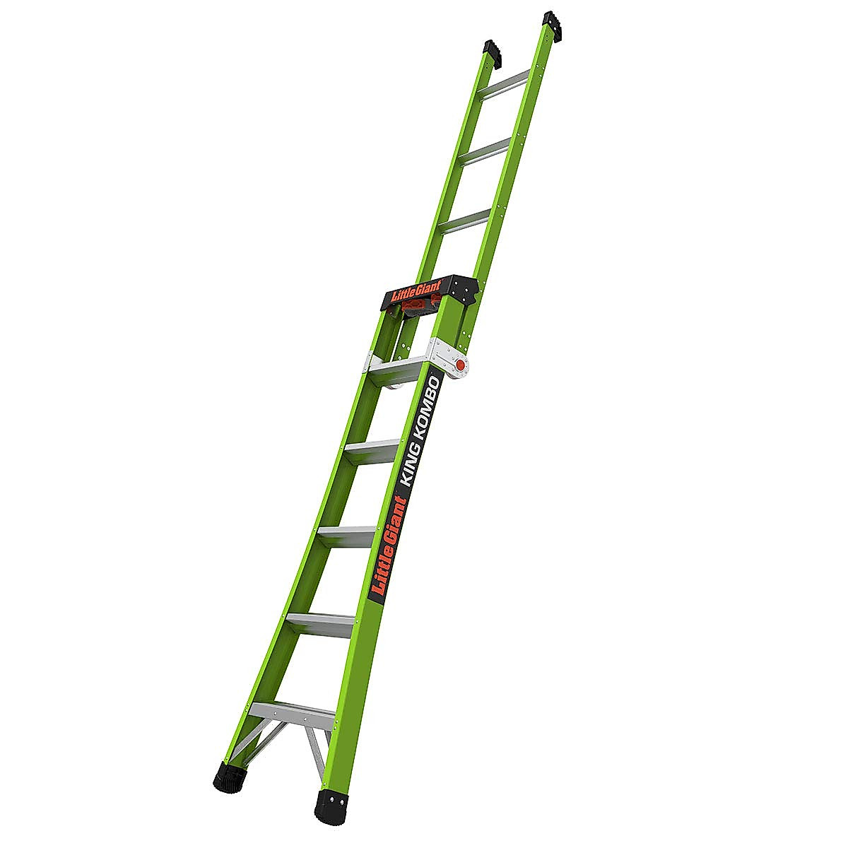 Little Giant Ladders, King Kombo, Professional, 6 Ft. A Frame, 10 Ft. Extension, Fiberglass, Type 1AA, 375 lbs Weight Rating, (13610-001)