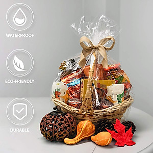 STOBOK Clear Cellophane Wrap Roll - Unfolded Width 31.5 in x 100 Ft 3 Mil Thicken Transparent Long Film Gift Wrappings for Flowers Craft Basket Packing Paper