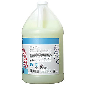 Ginger Lily Farms Botanicals Nourishing Body Wash, Island Tranquility, 100% Vegan & Cruelty-Free, Green Tea & Lemongrass Scent, 1 Gallon Refill (128 fl. oz.)