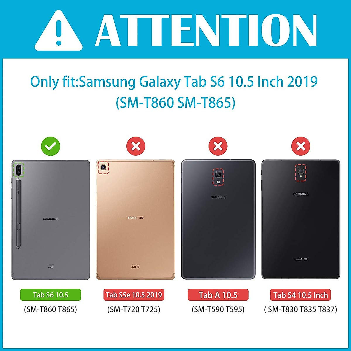 iCoverCase Compatible with Samsung Galaxy Tab S6 10.5 Inch T860/T865 Case, Lightweight Matte Translucent TPU Clear Case -Frosted Clear