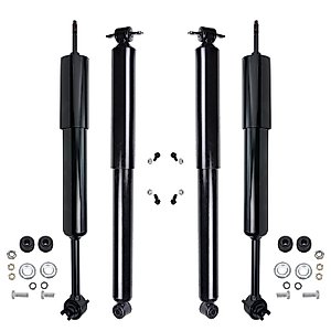 Detroit Axle - 4WD Shock Absorbers for 1995-2001 Explorer Mercury Mountaineer, 2001-2005 Ford Explorer Sport Trac, 4 Complete Shock Absorber Assembly Front and Rear Replacement