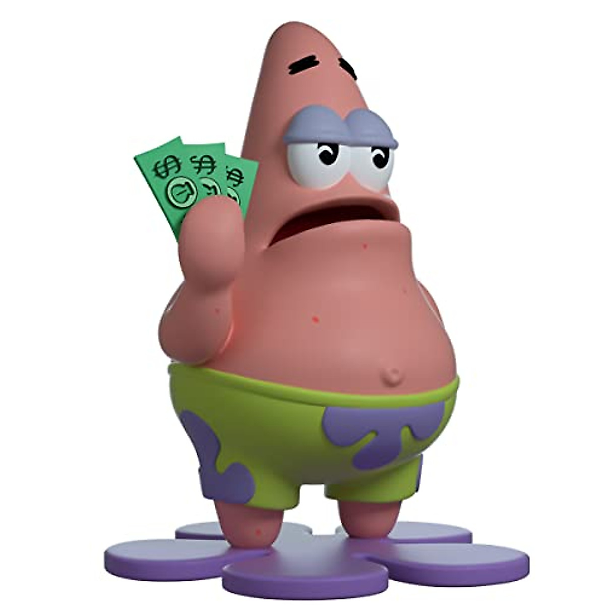 I Have 3 Dollars, 4" Patrick Collectible Figure, Based on Funny Internet Meme, High Detailed Collectible Figure - Youtooz Spongebob Squarepants Collection Based on Cartoon TV Series