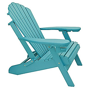 ECCB Outdoor Outer Banks Deluxe Oversized Poly Lumber Folding Adirondack Chair (Sage)
