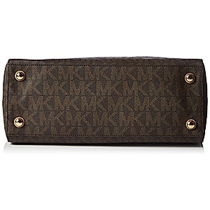 Michael Kors Jet Set Large Signature Travel Brown Tote Handbag 30T3GTVT7B-200