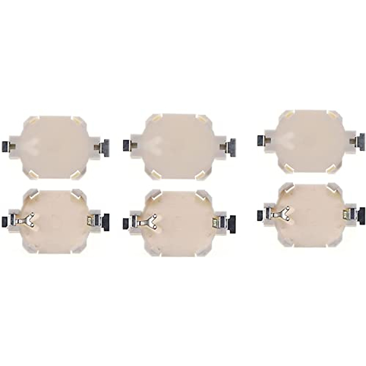 Limentea CR1616 Battery Holder for Gameboy Advance Color Game Card PCB Board, CR1616 Battery Holder Tray for GB GBA GBC (6PCS)