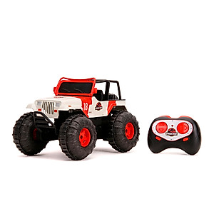 Jada Toys 253255045 Jurassic Park RC Sea and Land Jeep 1:16, Multicoloured