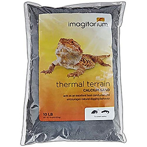 imagitarium Black Calcium Reptile Sand, 10lb