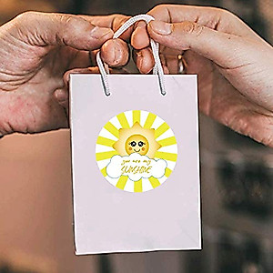 You are My Sunshine Stickers 1.5" Sending Sunshine Your Way Themed Thank You Customer Appreciation Stickers 500Pcs Sunshine Sticker Thank You Sticker for Small Business,Packaging,Envelope,Party Favors
