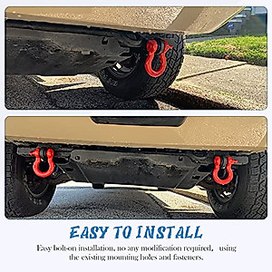 samman Tacoma Front Demon Tow Hook Mounting Bracket Compatible with Toyota Tacoma 2009-2021