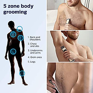 Philips Norelco Bodygroom Series 7000 Showerproof Body Trimmer & Shaver, BG7030/49