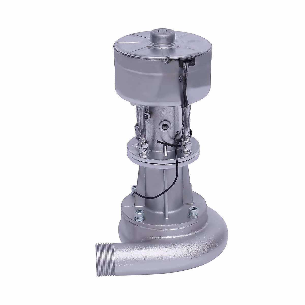 Micro Hydroelectric Generator, 110V 500W High Power Portable Micro Hydro Power Station Water Turbine Generator 0.5Gal/s Water Flow With Monitoring For Outdoor (Silver)