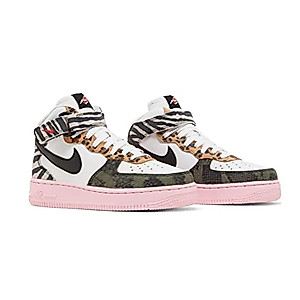 Nike AIR Force 1 '07 MID White/Black-Soft Pink DZ4841 100 Women's Size 7.5