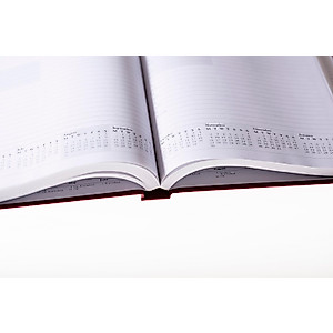 Collins Essential 2024 Daily Planner With Appointments - Recycled Paper - Daily Calendar 2024 Page A Day Diary & Appointment Book - Business, Academic and Personal 2024 Planner (A5 Size, Red)