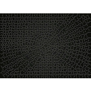 Ravensburger Krypt Black Puzzle - Unique 736-Piece Challenge for Adults | Softclick Technology for Perfect Fit | Engaging Spiral Cut Design | Quality Craftsmanship | Ideal for Relaxation or Gifting
