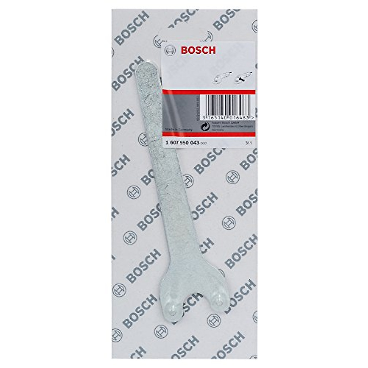 Bosch 1607950043 Two-Hole Spanner for Single-Handed Angle Grinder