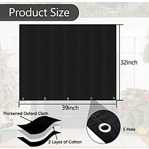 39 x 32 Inch Fireplace Blocker Blanket- Self-Adhesive Fireplace Draft Stoppers for Save Energy- Fireplace Cover with Hook and Loop Tapes Stops Overnight Heat Loss