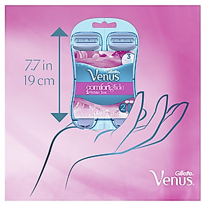 Gillette Venus ComfortGlide White Tea Scented Women's Disposable Razor, 2 Count