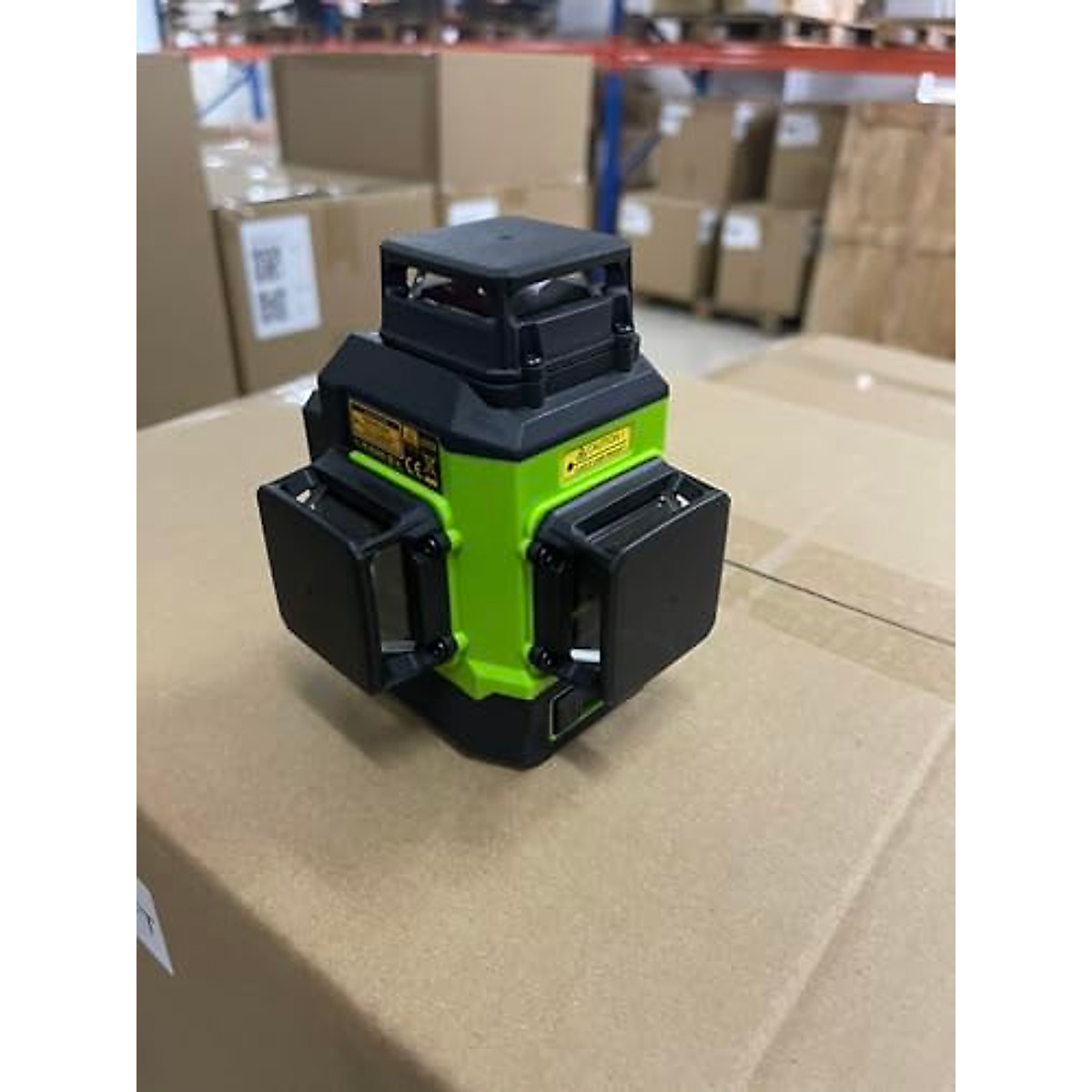 Huepar Laser Level 360 Self Leveling with 2 Batteries, Professional High Brightness 3 x 360° Cross Line Green Laser Level, 3D Laser Level for Construction or Renovation