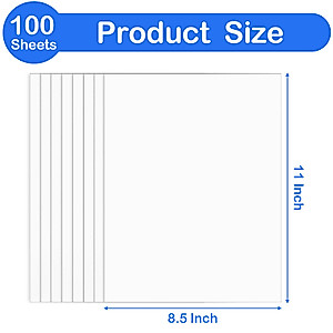 White Cardstock，40 Sheets Heavy Cardstock, 8.5" x 11" Thick Printable Cardstock, 75 lb /200gsm Cardstock Paper for Invitations, Business Cards, Postcards, Crafts, Art, Wedding, DIY Cards